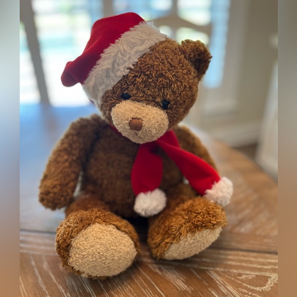 Gund | Toys | Gund Plush Teddy Bear Brown Bear Dylan Christmas Hat ...